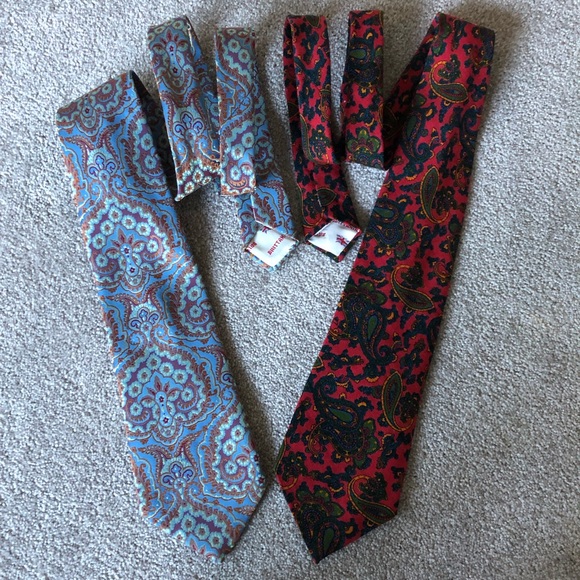 Vintage | Accessories | Vintage Brittania Collection Of Wide Ties 9670s ...